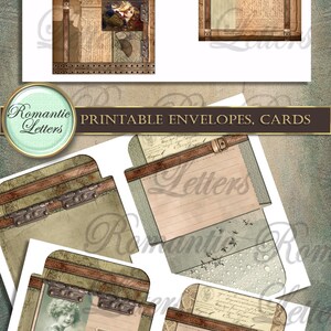 Printable Victorian Envelopes Printable Journal Kit Digital Collage ...