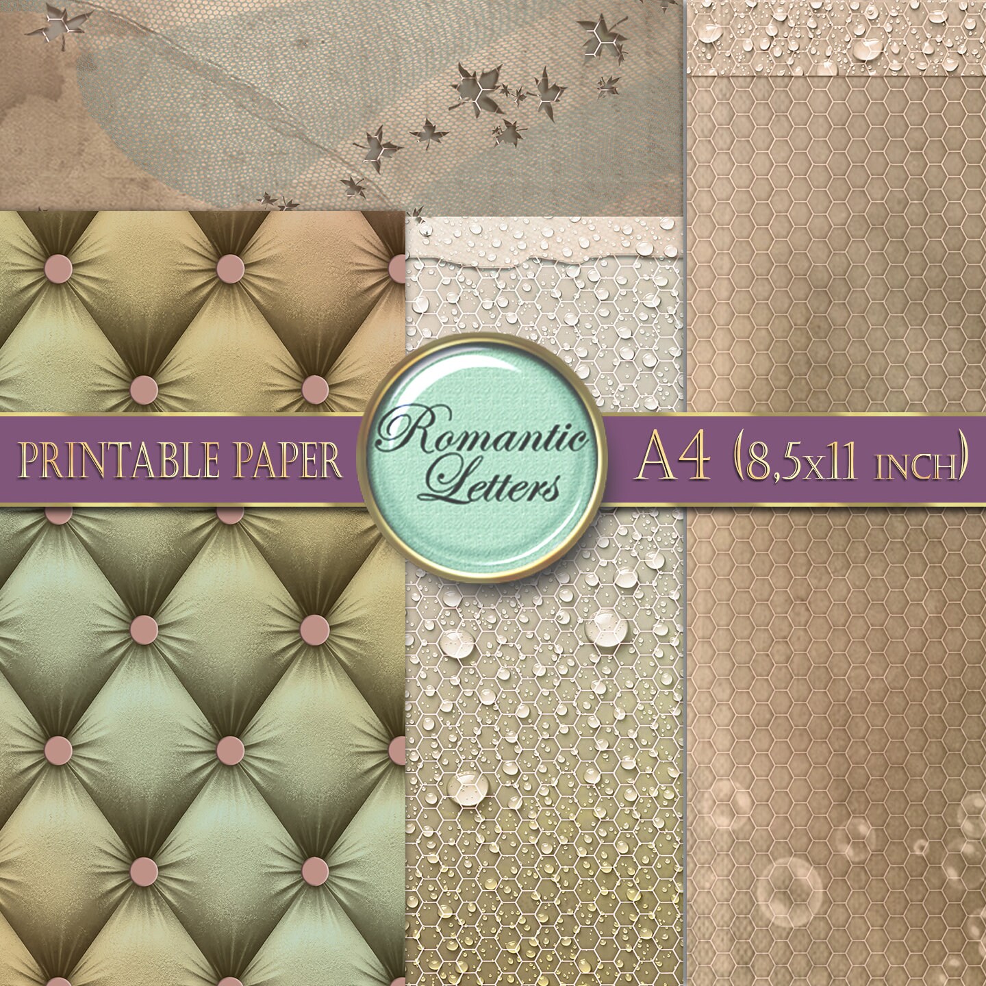 Digital Printable Scrapbook Paper Pack Digital Paper Digital Printable ...