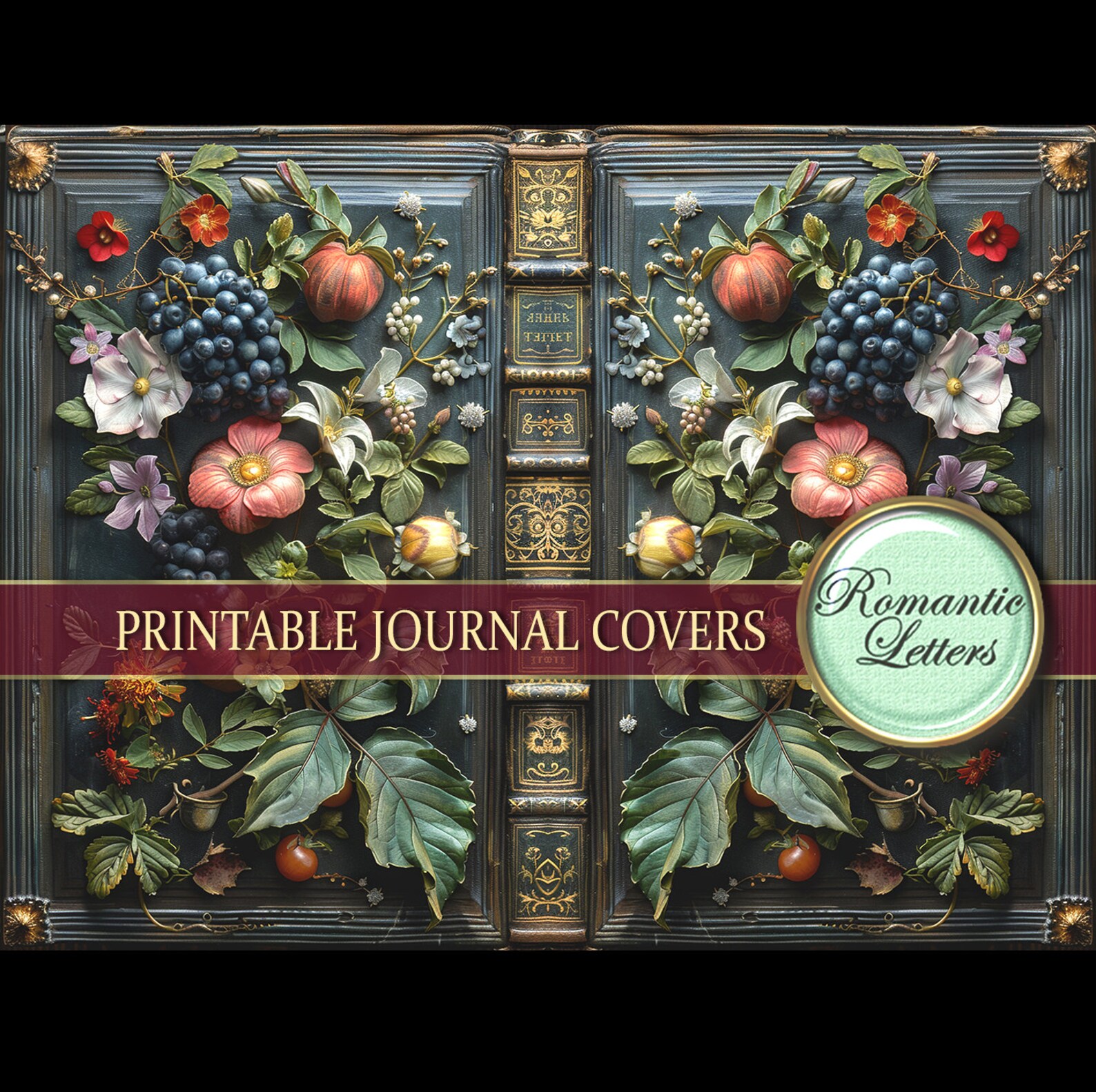 Printable Journal Covers Digital Printable Junk Journal Cover Old Book ...