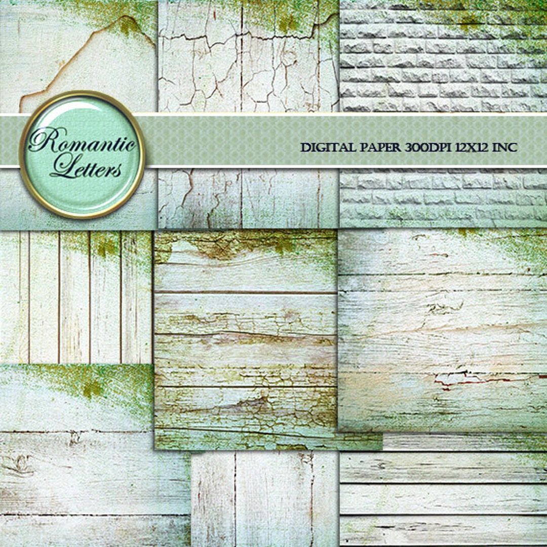 White Wood Digital Paper Digital Wood Scrapbook Paper Pack Background ...