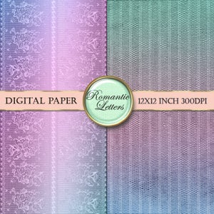 Wedding Digital Scrapbook Album Paper Pack Digital Background Paper ...