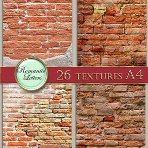 Brick Wall Digital Scrapbook Paper Pack Printable Scrapbooking ...