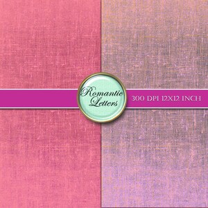 Linen Texture Digital Paper Pack Digital Scrapbook Paper Pink Digital ...