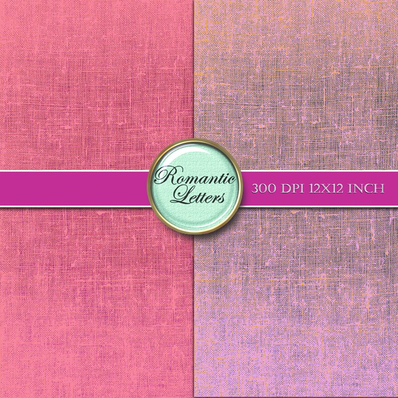 Linen Texture Digital Paper Pack Digital Scrapbook Paper Pink Digital ...