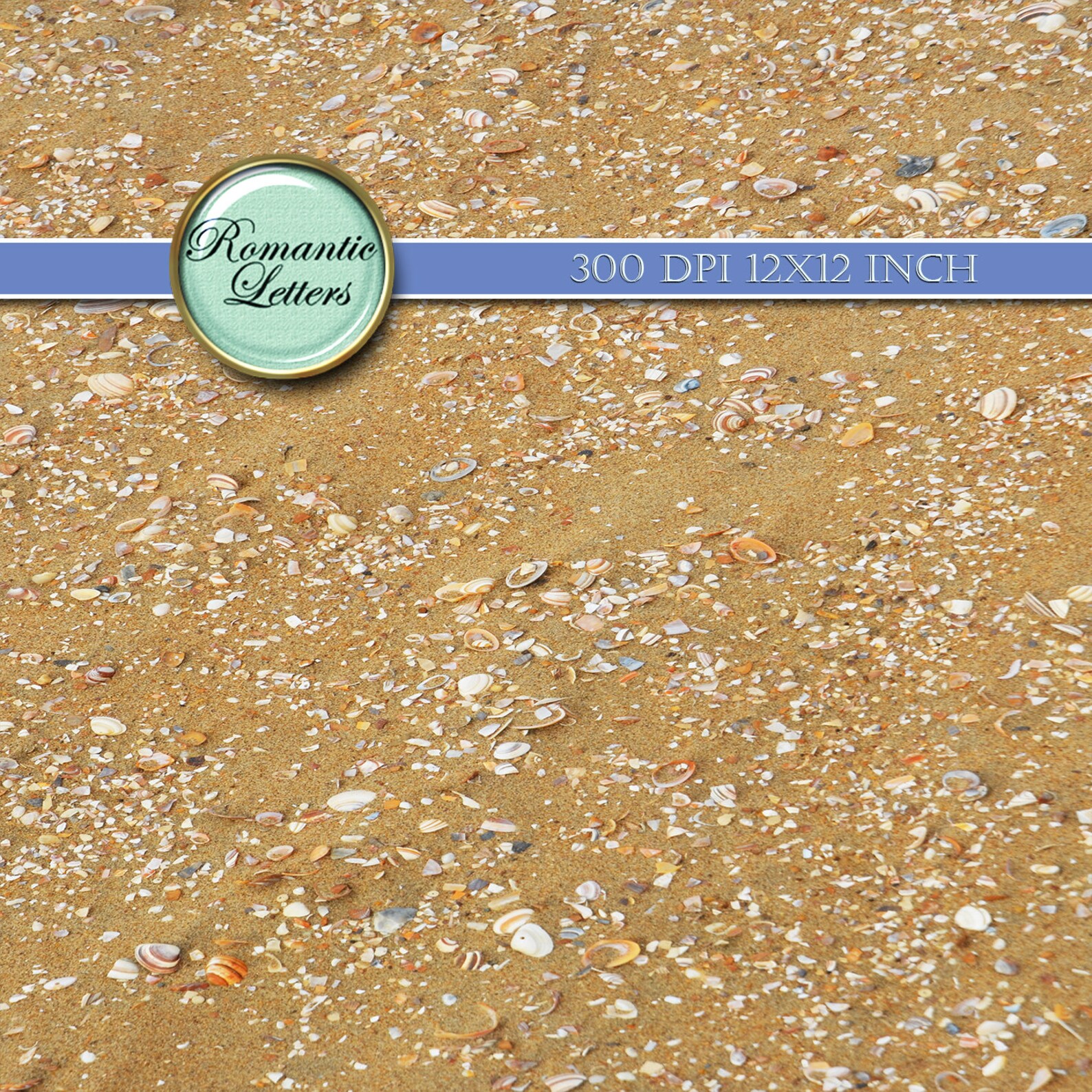 Sea Beach Digital Scrapbook Background Paper Digital Backdrop Digital ...