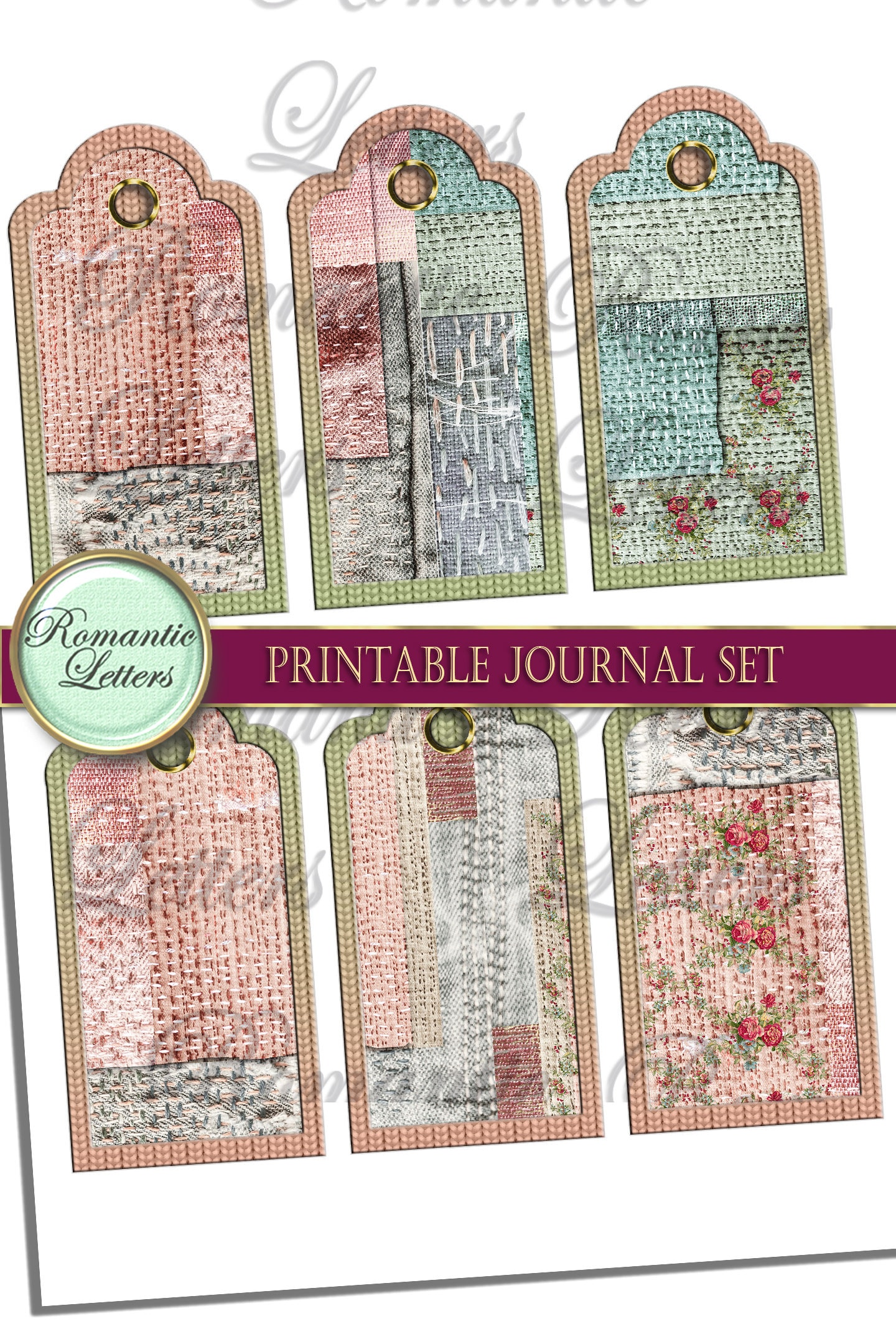 Printable Junk journal pages digital scrapbook background | Etsy