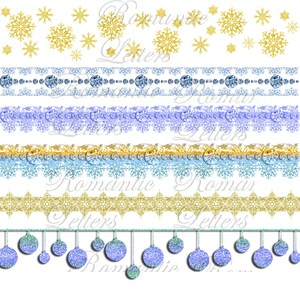 Christmas Clip Art Gold Glitter Clip Art Christmas Digital Scrapbook ...