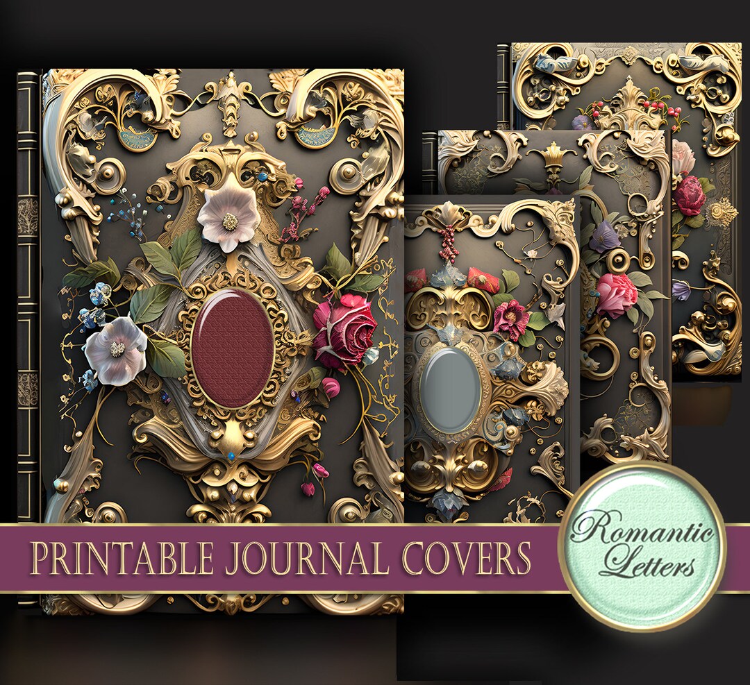Printable Journal Covers Digital Scrapbooking Printable Junk Journal ...