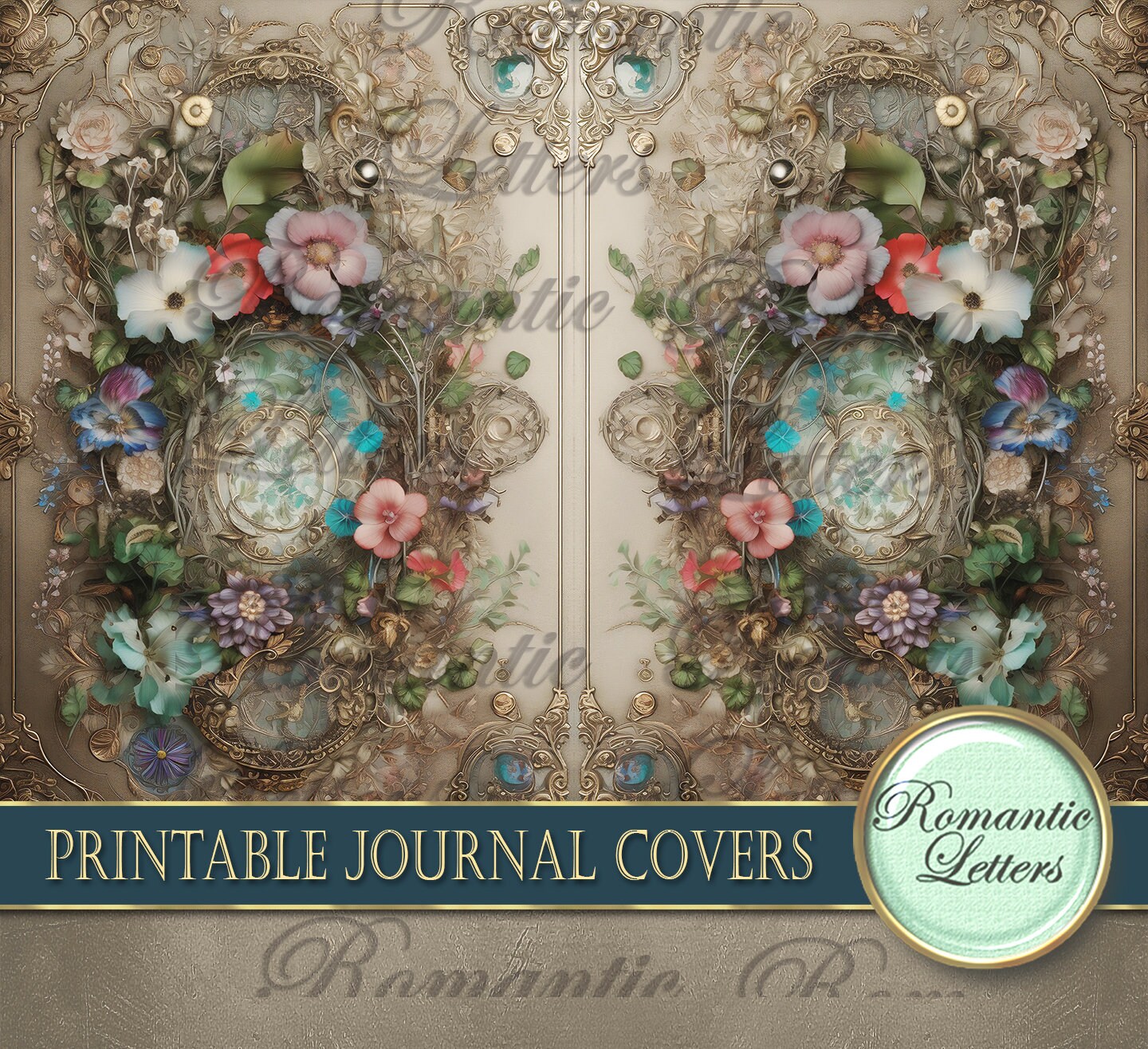 Printable Journal Covers Digital Scrapbooking Printable Junk Journal ...