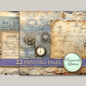 Digital Paper Pack Scrapbook Background Paper Digital Printable Journal ...