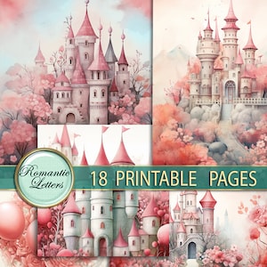 Printable Decoupage Paper Floral Digital Scrapbook Album Paper Fairy ...