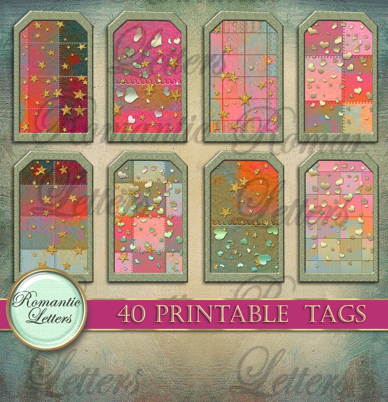 Printable Gift Tags Printable Bookmark Printable Product Tag - Etsy