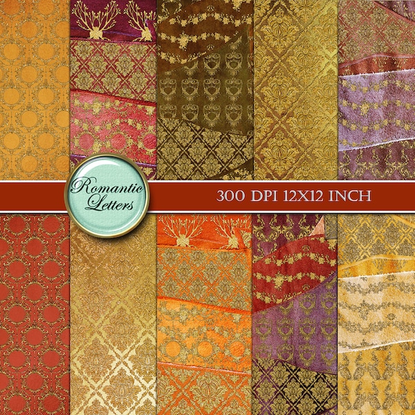 Gold Patterns - Etsy