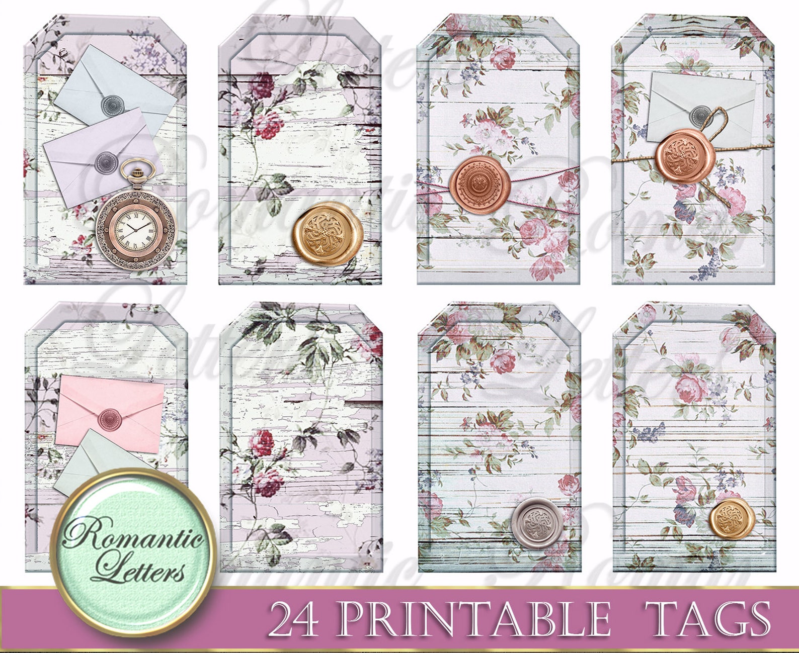 Printable Junk Journal Tags Printable Gift Tags Printable | Etsy
