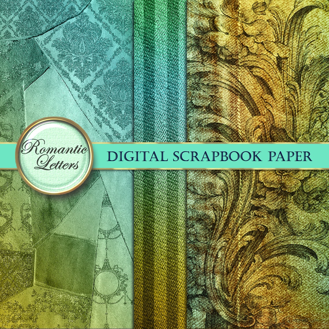 Vintage Digital Paper Pack Vintage Scrapbook Album Paper Linen - Etsy