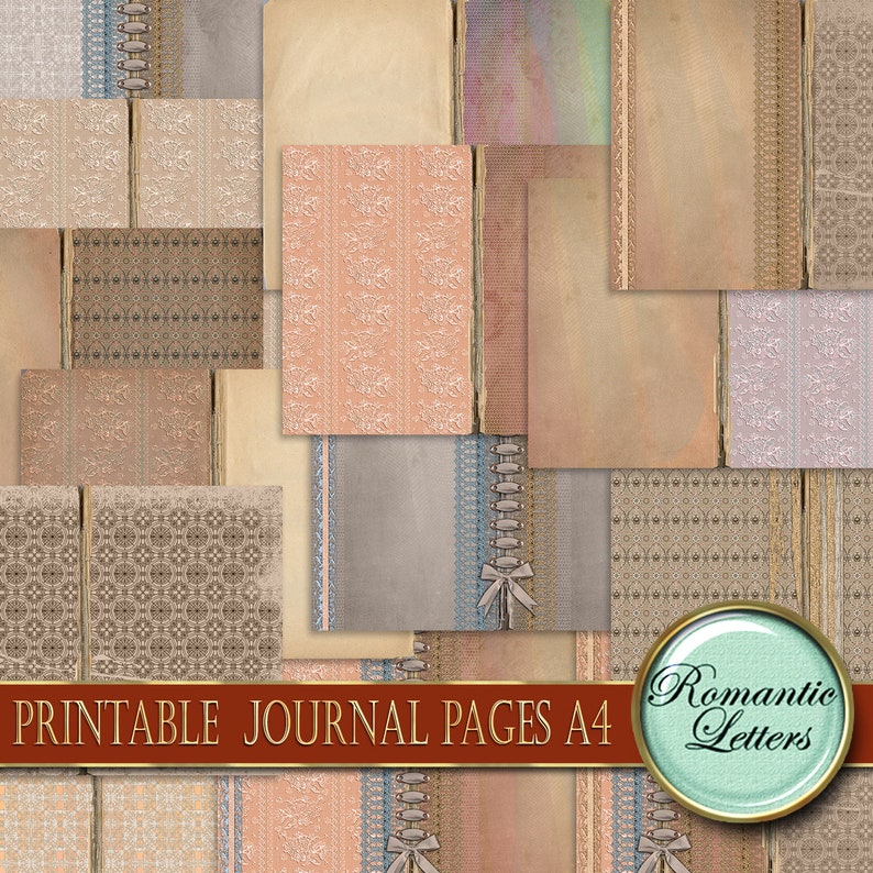Printable Junk Journal Pages Printable Junk Journal Paper - Etsy