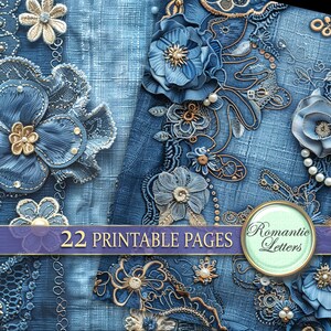 Digital Printable Scrapbook Paper Pack Junk Journal Paper Patchwork ...