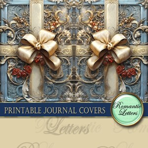 Printable Christmas Journal Covers Digital Scrapbooking Paper Printable ...