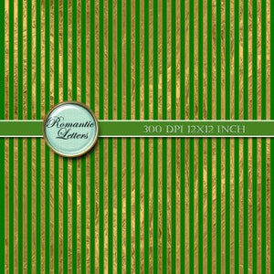 Digital Gold Striped Paper Digital Scrapbook Paper Pack Gold - Etsy