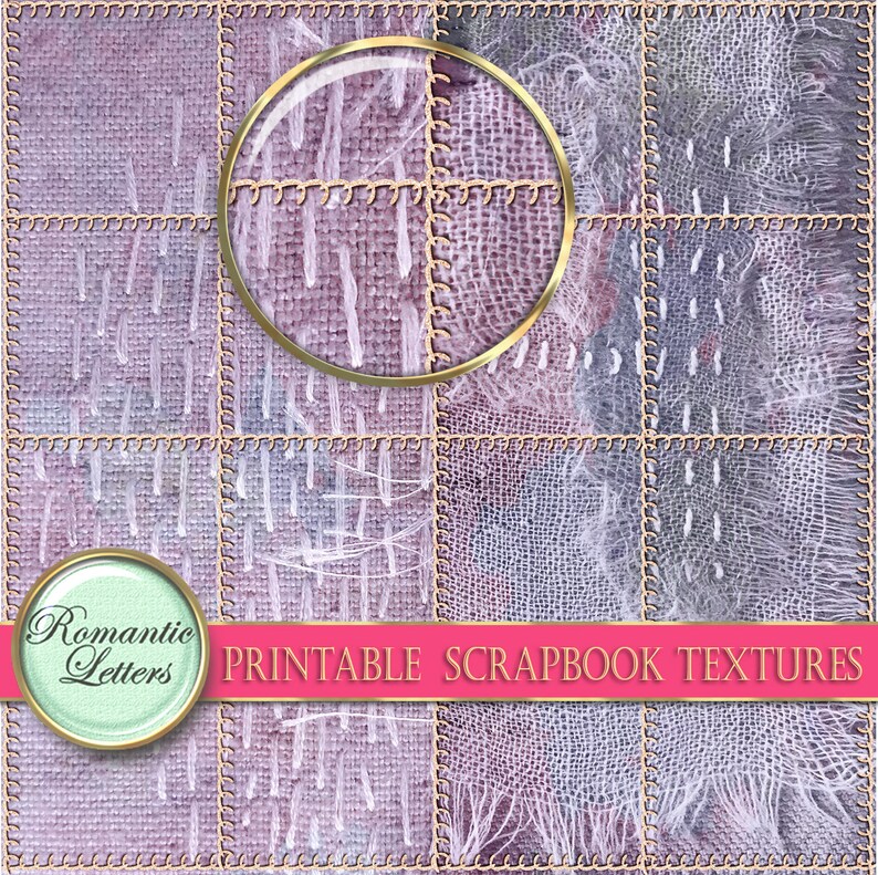 Patchwork Digital Printable Craft Paper Digital Scrapbook Paper Pack ...