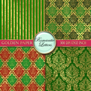 Digital Damask Digital Printable Paper Pack Digital Scrapbook Digital ...