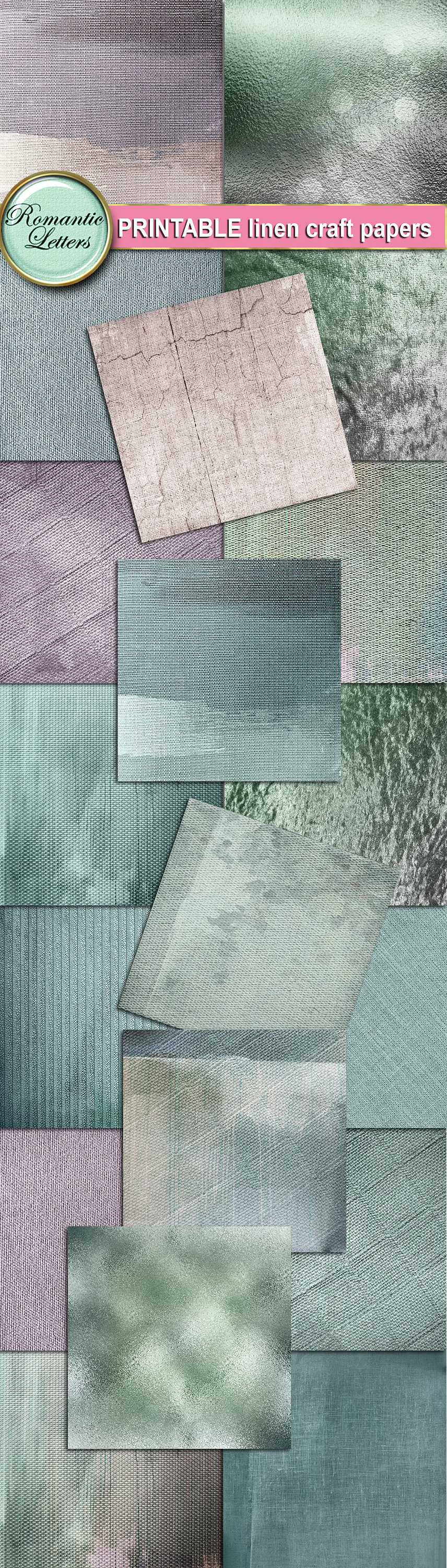 Digital Linen Texture Printable Craft Paper Digital Scrapbook Paper ...