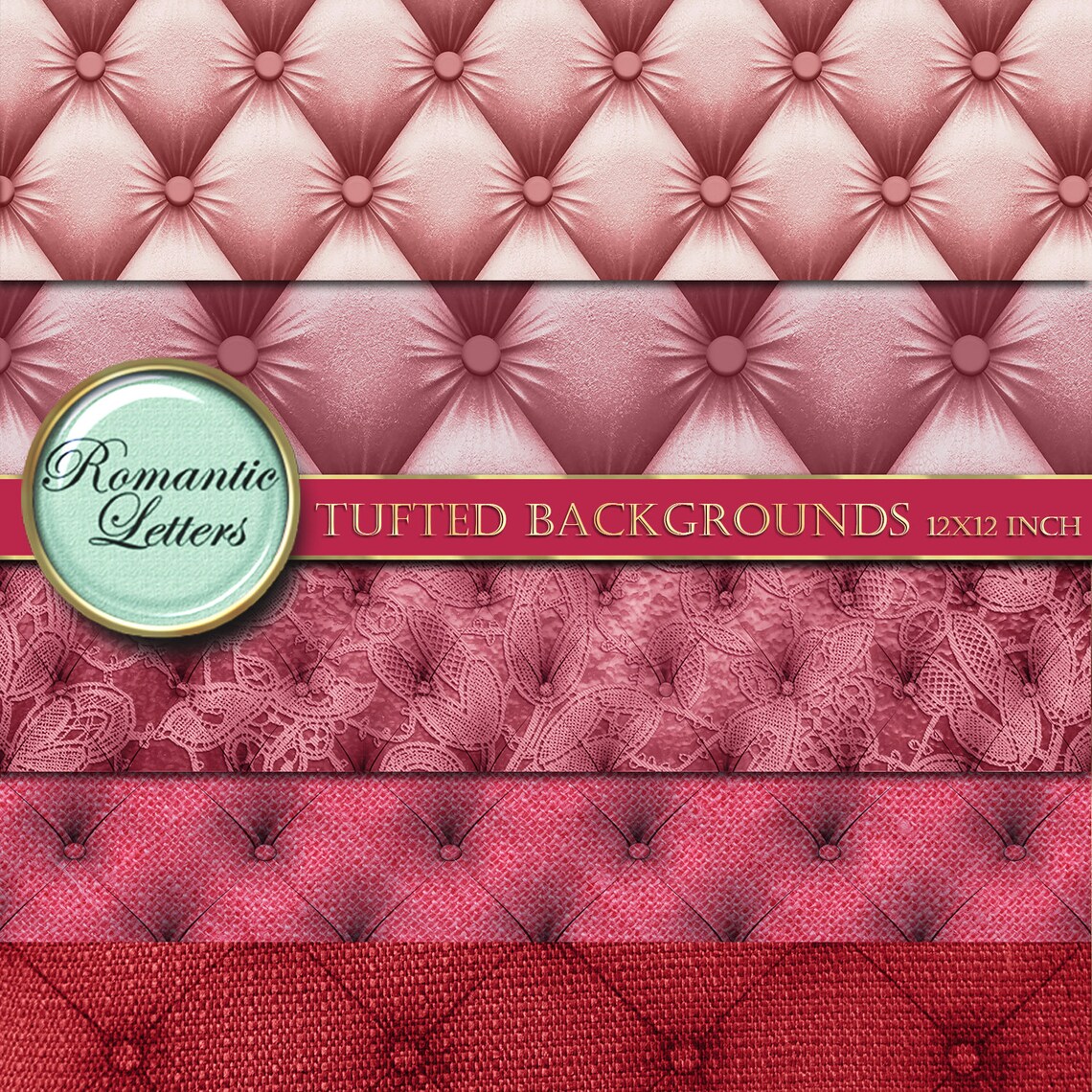 Vintage Digital Paper Pack Scrapbook Background Paper Tufted - Etsy