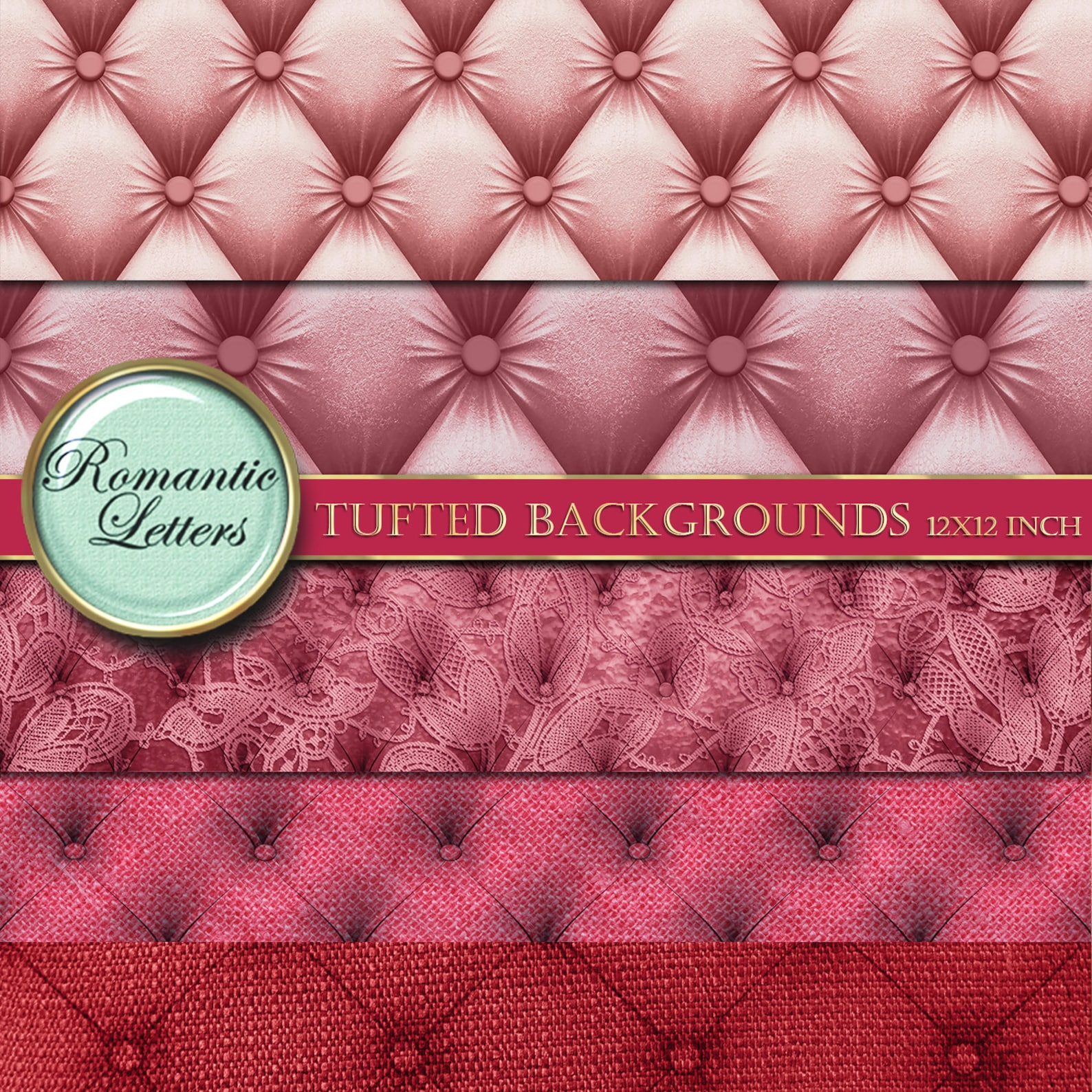 Vintage Digital Paper Pack Scrapbook Background Paper Tufted Backdrop ...