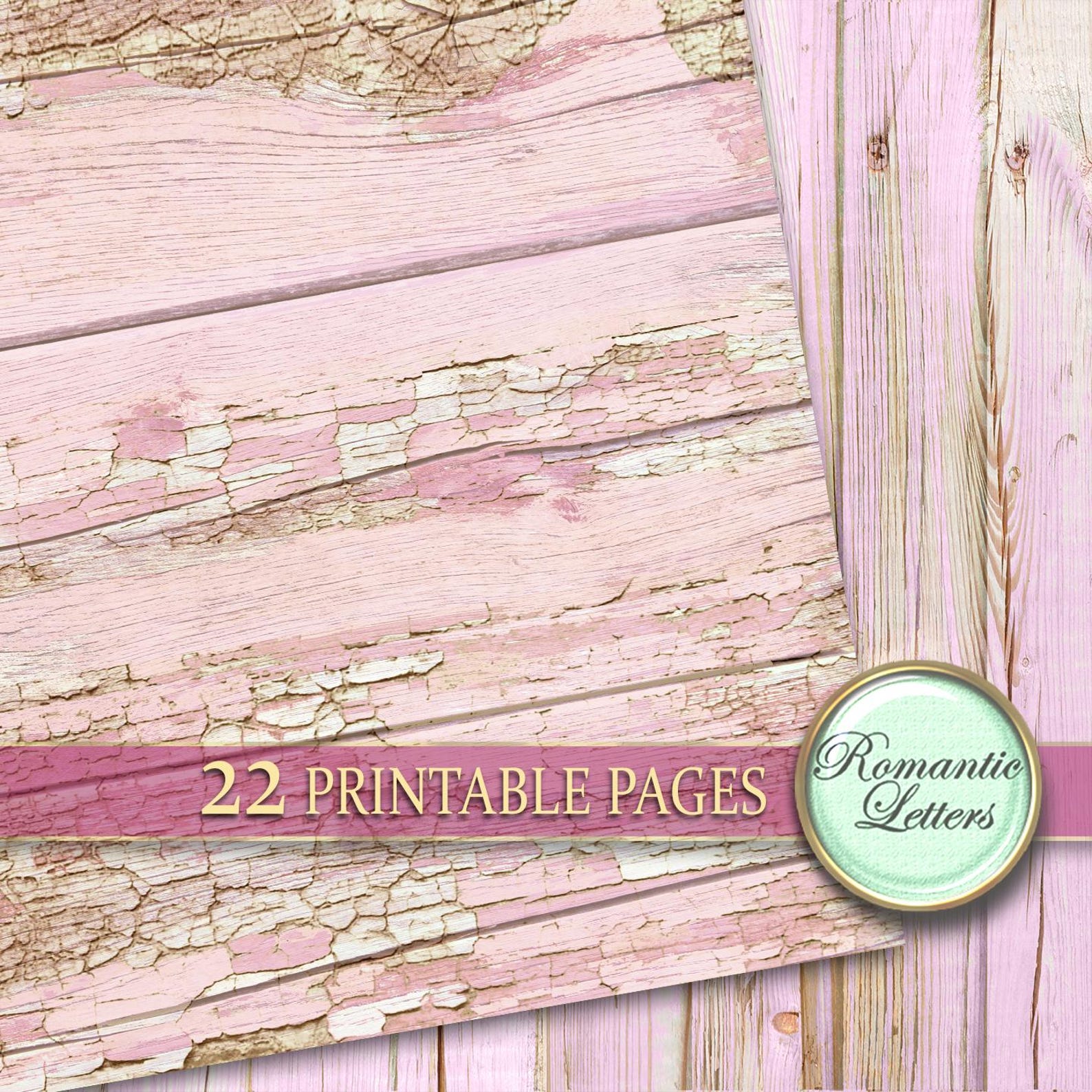 Wood Digital Paper Pack Pastel Pink Digital Background Shabby Chic Wall ...