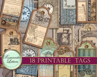 Steampunk Gift Tag | Etsy