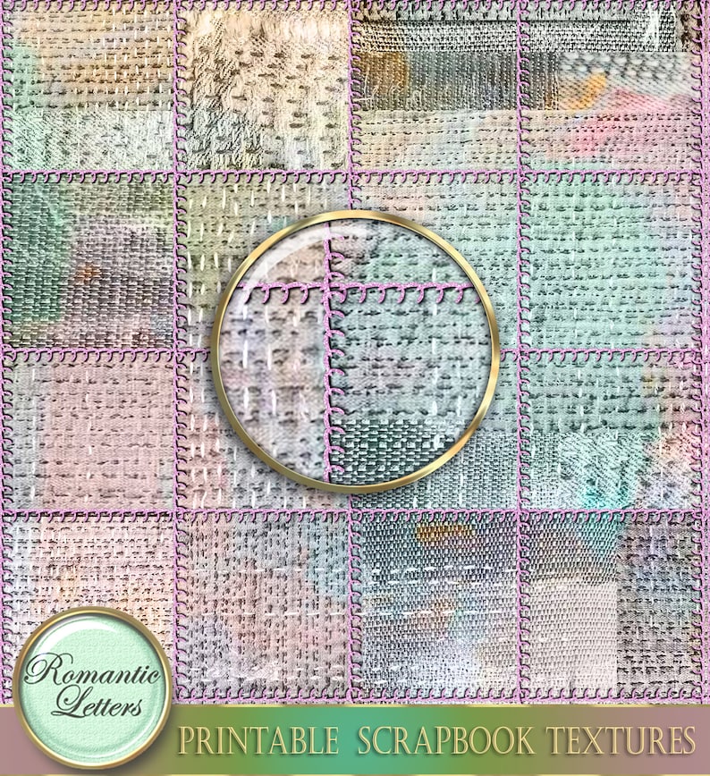 Digital Printable Scrapbook Paper Pack Newborn Album Background Paper ...