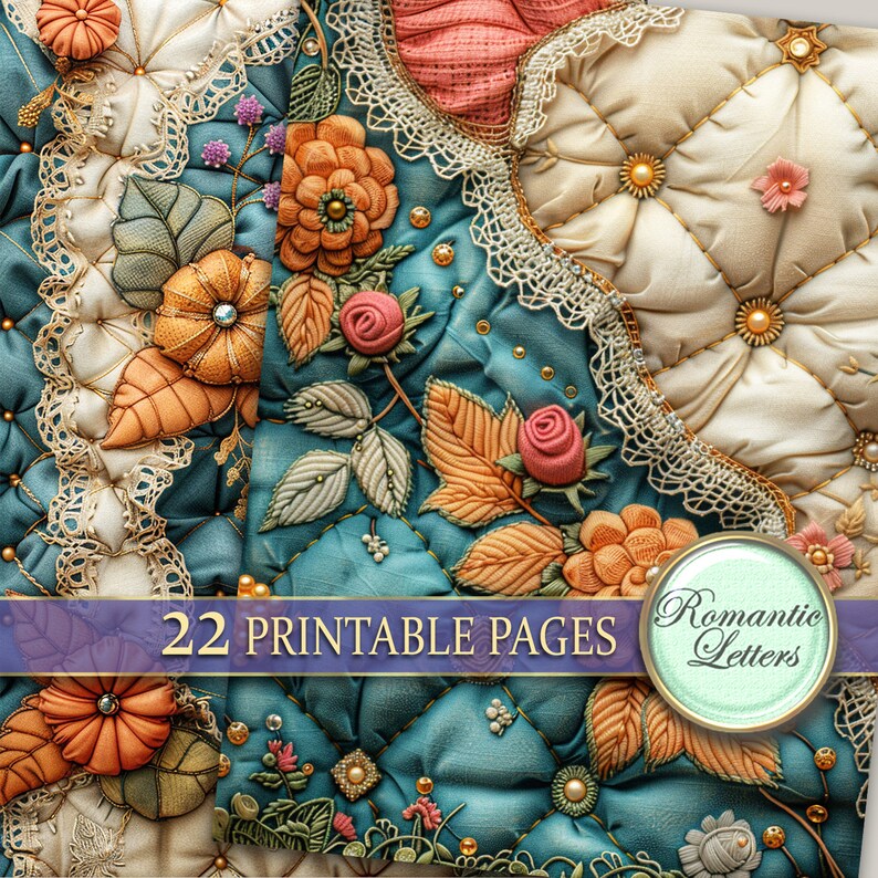 Digital Printable Scrapbook Paper Pack Shabby Chic Baby Album Luxury ...