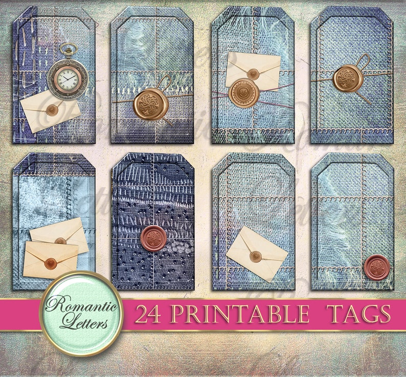 Printable Scrapbook Tags Printable Gift Tags Printable - Etsy
