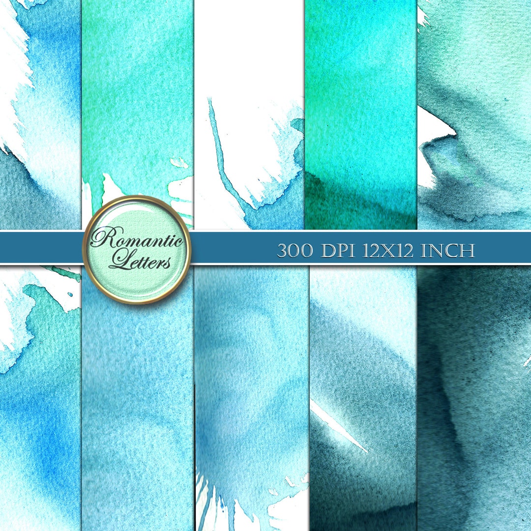 Watercolor Digital Paper Watercolor Digital Scrapbook Background Paper ...