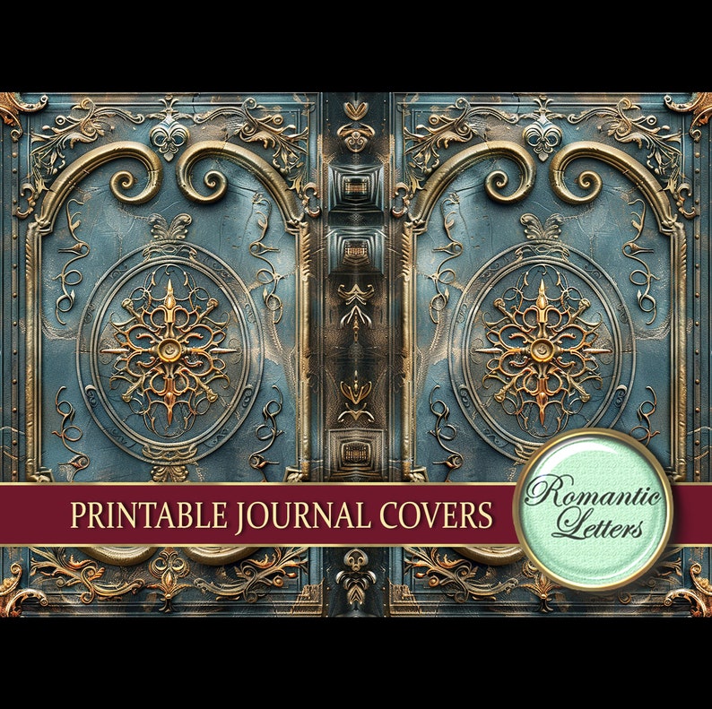 Printable Journal Covers Digital Printable Junk Journal Cover Old Book ...