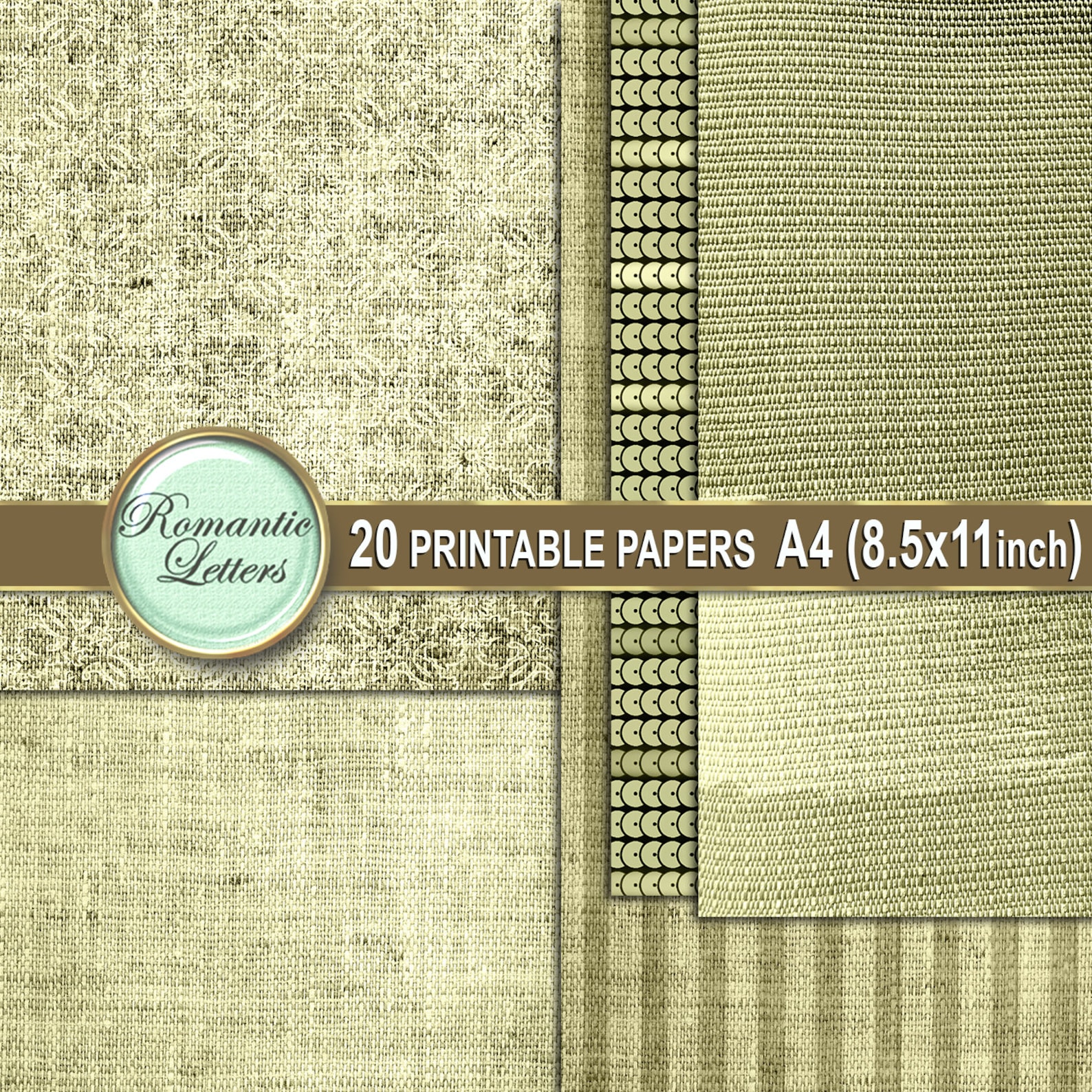 Digital printable scrapbook paper pack journal pages | Etsy