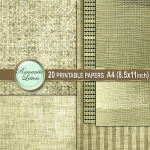 Digital Printable Scrapbook Paper Pack Journal Pages Backgrounds ...