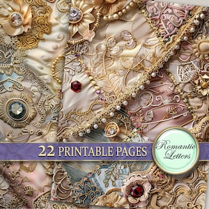 Digital Paper Lace Scrapbook Printable Paper Pack Digital Texture ...