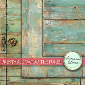 Wood Digital Paper Pack Wood Texture Scrapbook Background Papers ...