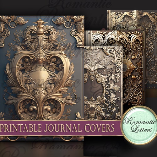 Printable Journal Covers Digital Scrapbooking Printable Junk - Etsy