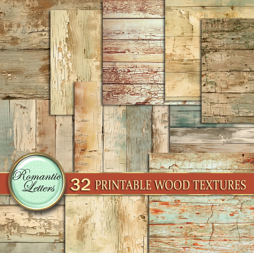 Digital Paper Wood Texture Background Wood Digital Scrapbook Papers ...
