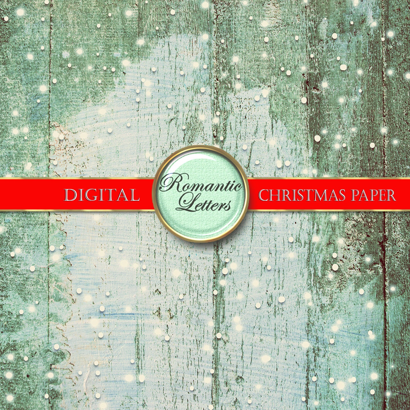 Digital Christmas scrapbook digital paper pack shabby | Etsy