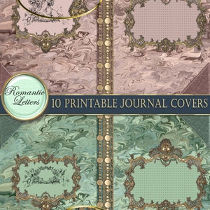 Printable Junk Journal Covers Kit Digital Scrapbook Cover Digital ...