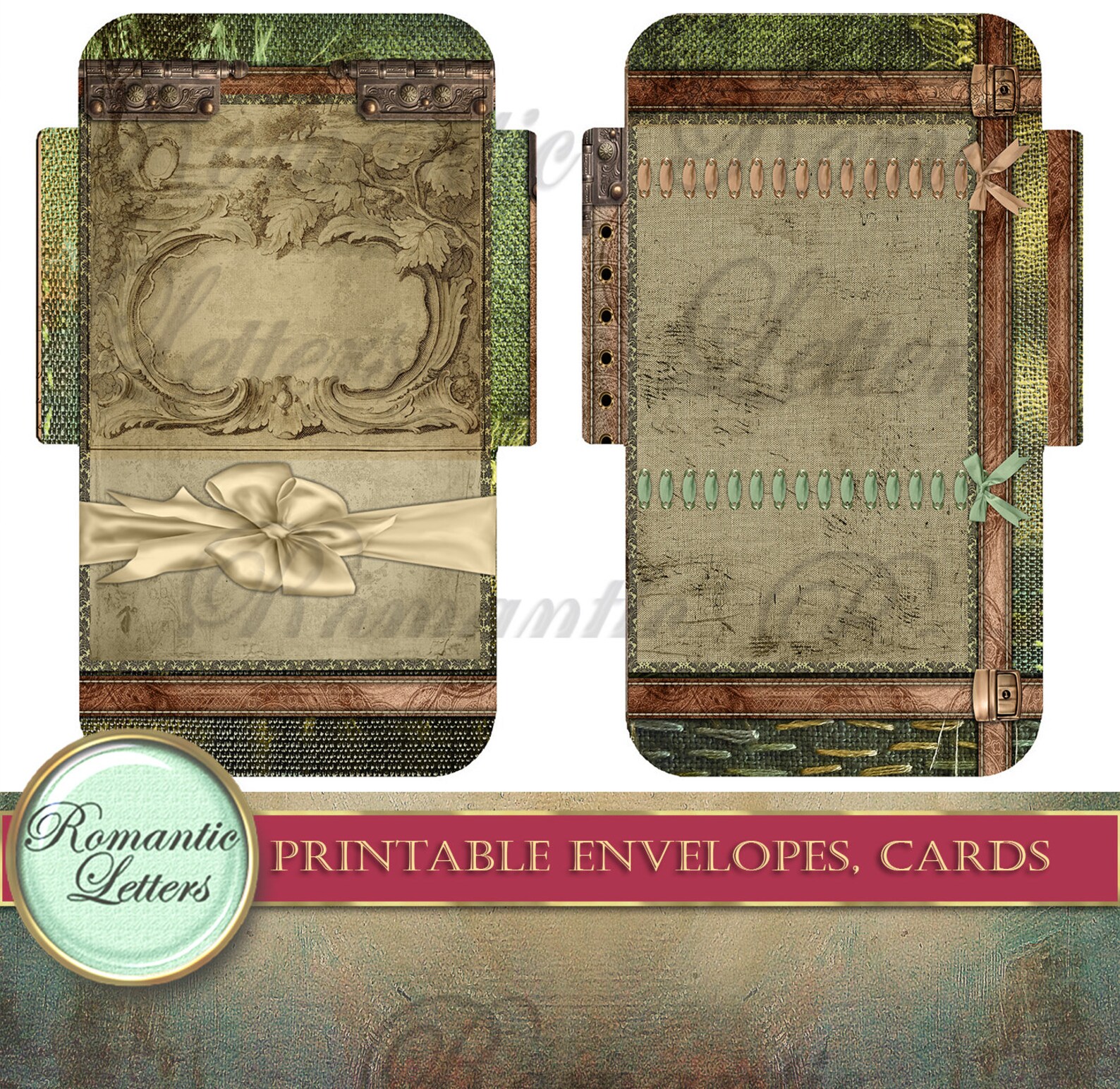 Printable Vintage Envelopes Printable Pfoto Cards Printable | Etsy Canada