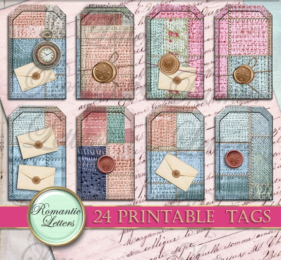 Printable Scrapbook Tags