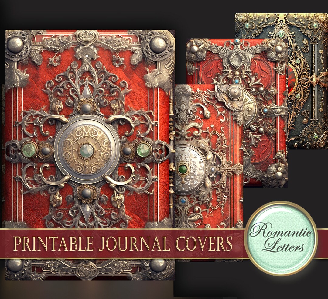 Printable Journal Covers Digital Scrapbooking Paper Printable Junk ...
