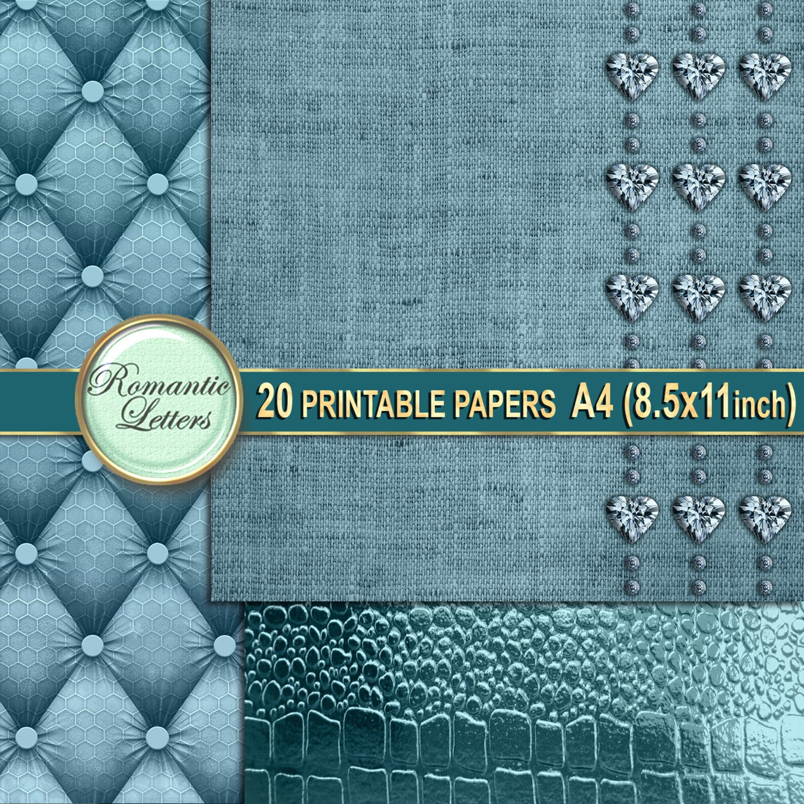 Digital Printable Scrapbook Paper Pack Journal Pages - Etsy
