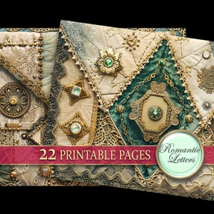 Digital Printable Scrapbook Paper Pack Junk Journal Pages Printable ...