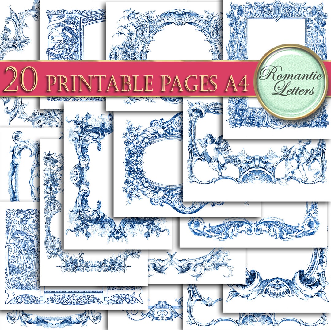 Digital Printable Wedding Scrapbook Background Paper Digital Printable ...