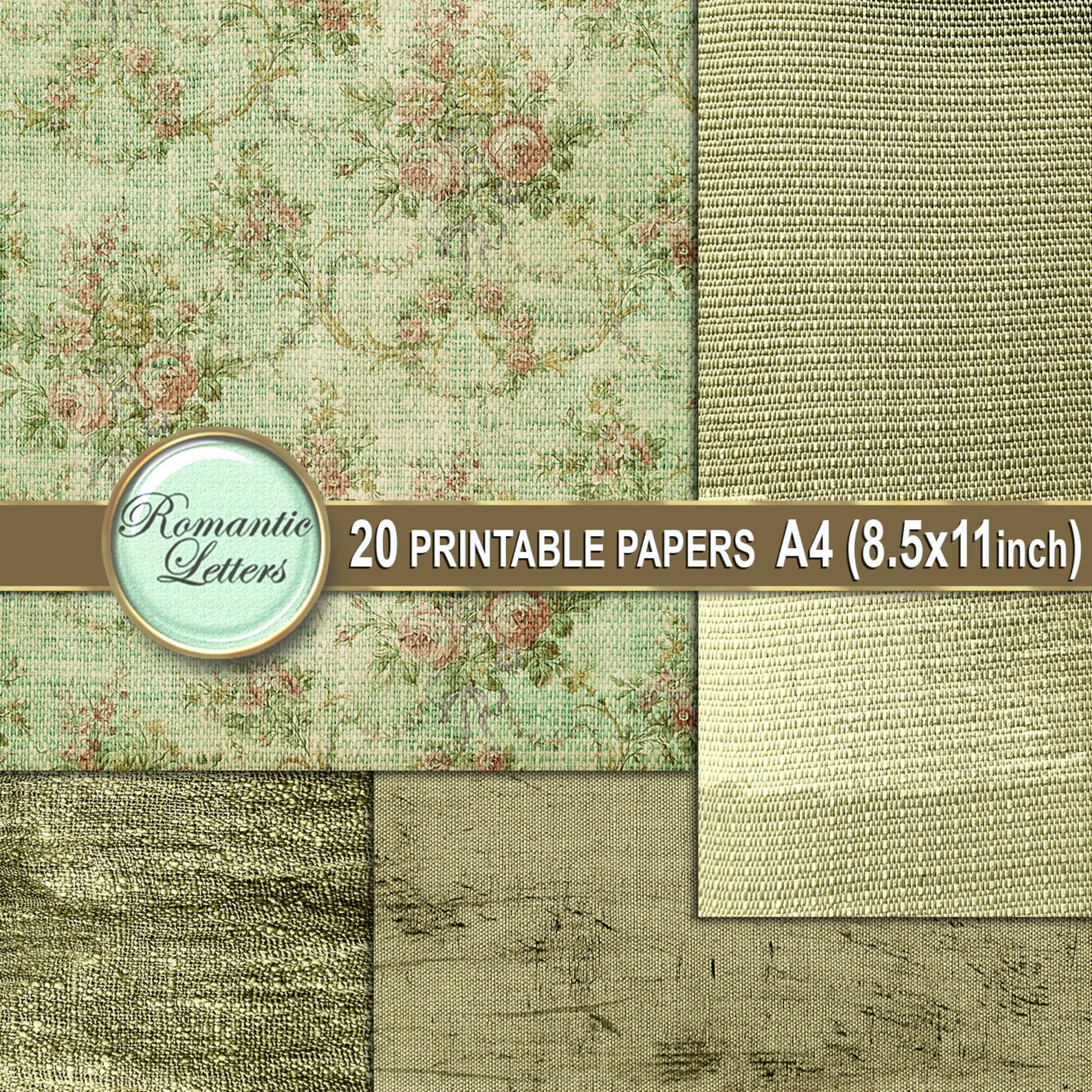 Digital printable scrapbook paper pack journal pages | Etsy